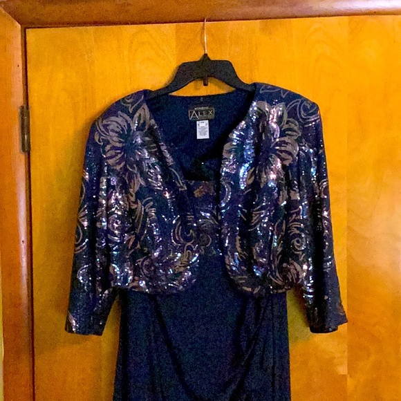 Alex Evenings | Dresses | Alex Evenings Formal Navy Dress | Poshmark